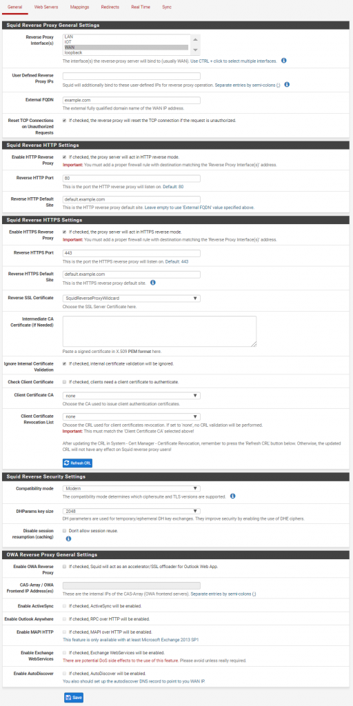 Using Squid Reverse Proxy To Manage Multiple Domain Names On Pfsense
